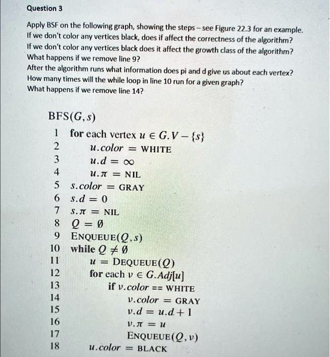 VIDEO solution: Check Figure 22.3 from Thomas Cormen for an example ...