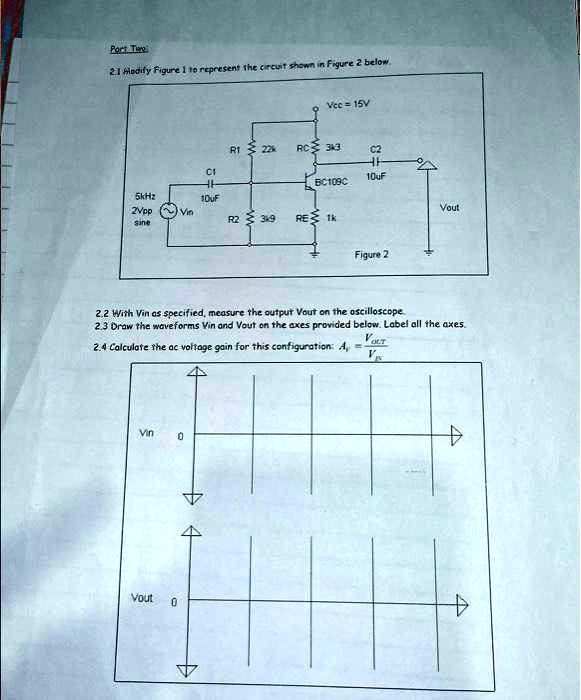 Solved Simulate The Given Circuit And Get The Input And Output Waveforms As Well As The