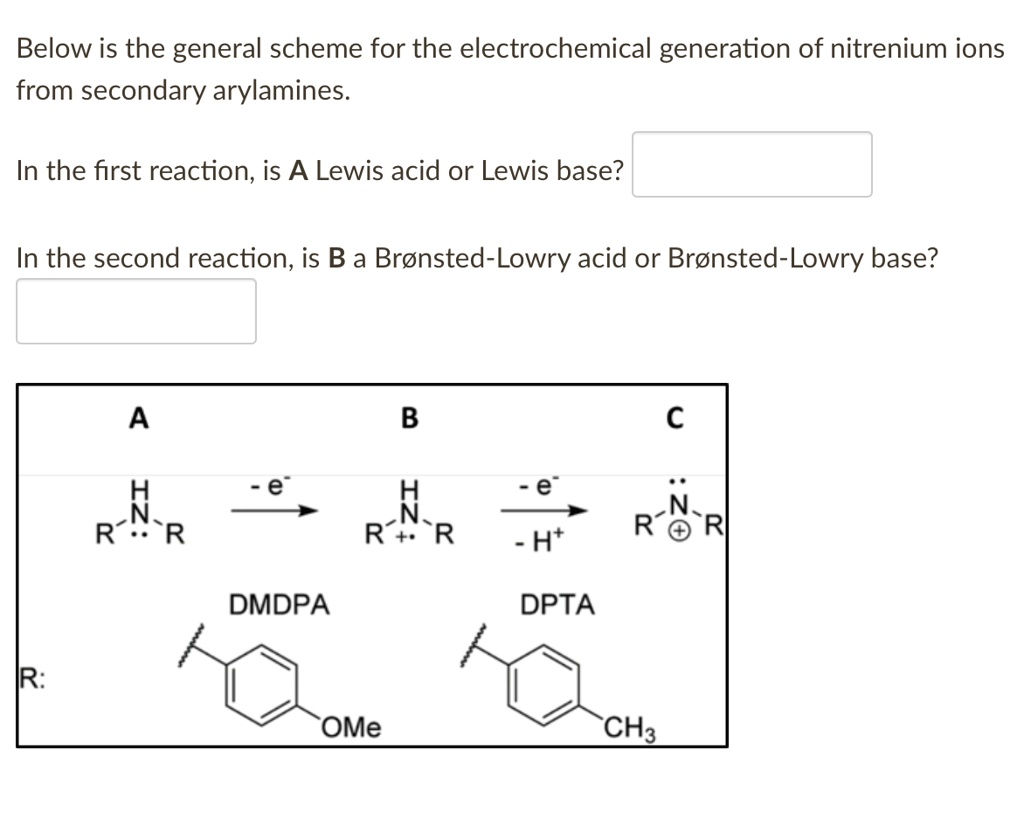 SOLVED: Below is the general scheme for the electrochemical generation ...