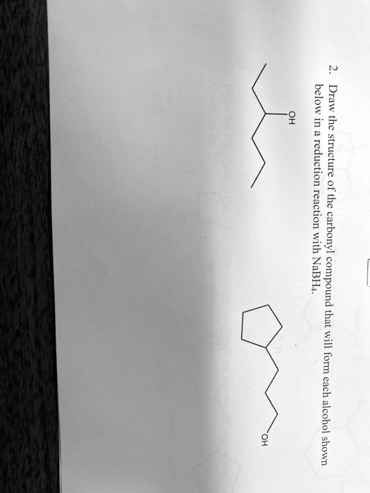 Below, draw the H reaction with the carbonyl compound that forms each ...