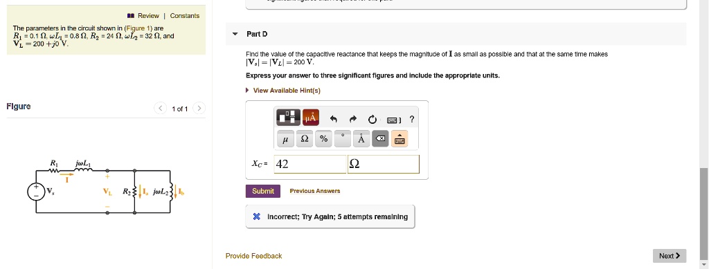 SOLVED: A capacitor is connected in parallel with R2 and L2. I. Review ...