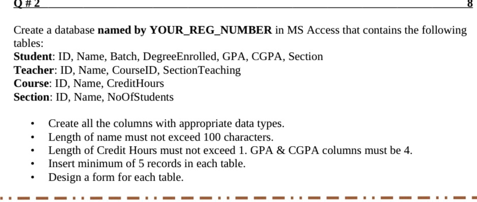 SOLVED: 'I need this question answer very fast 0EL Create a database ...