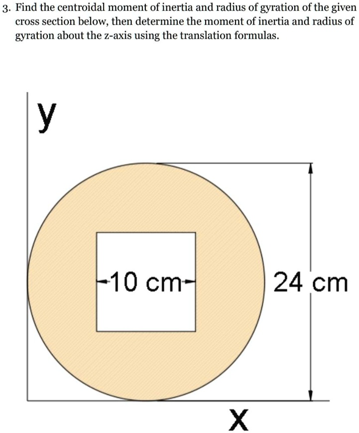 SOLVED: pls detail ans and readable solution 3. Find the centroidal moment of inertia and radius ...