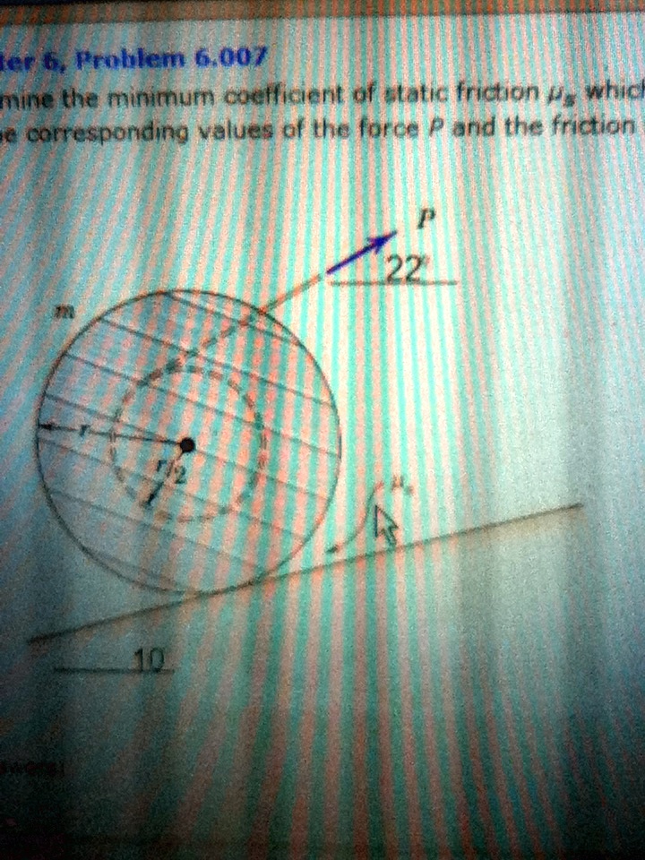 Ber 6 Problem 6 007 Determine The Minimum Coefficient Of Static