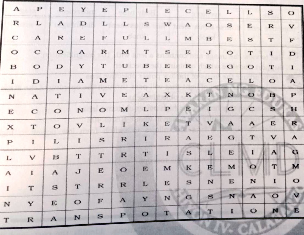 A P E Y E P I E C E L L S R L A D L L S W A O S E R C A R E F U L L M B ...