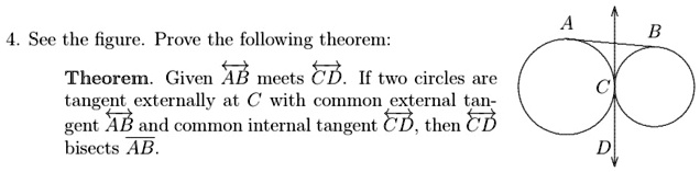 SOLVED: Sce the figure Prove the following theorem: Theorem. Given AB ...