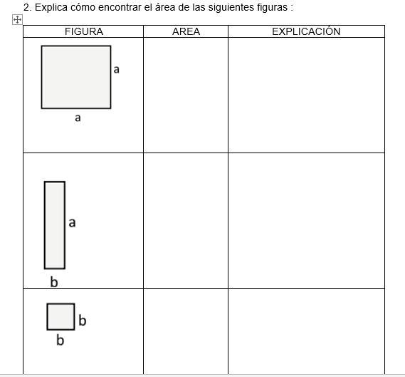 SOLVED: 2. Explica cómo encontrar el área de las siguientes figuras ...