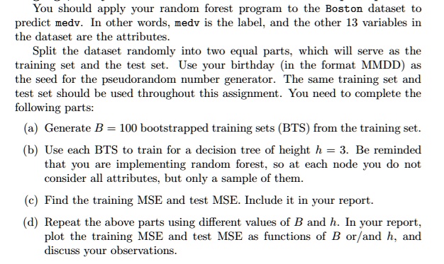 Kindly Help Me To Implement Random Forest Algorithm From Scratch Without Using Scikit Function