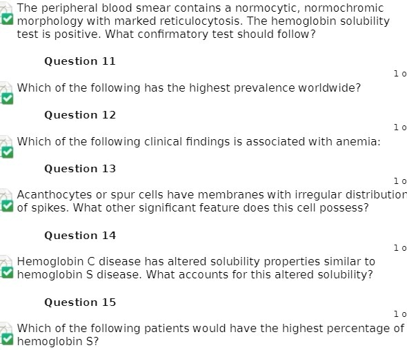the peripheral bloodl smear contains a normocytic normochromic ...