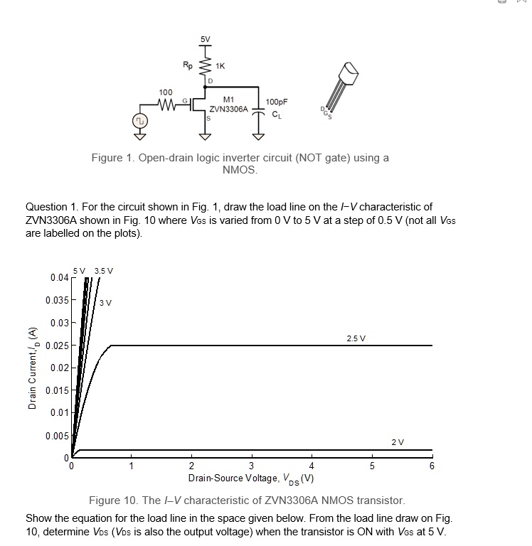5V Rp 1K D 100 W G M1 ZVN3306A S 100pF CL DGS Figure 1. Open-drain ...