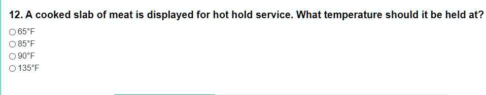 Need help fast please 12 a cooked slab of meat is displayed...