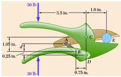 SOLVED: The compound-lever pruning shears shown can be adjusted by ...