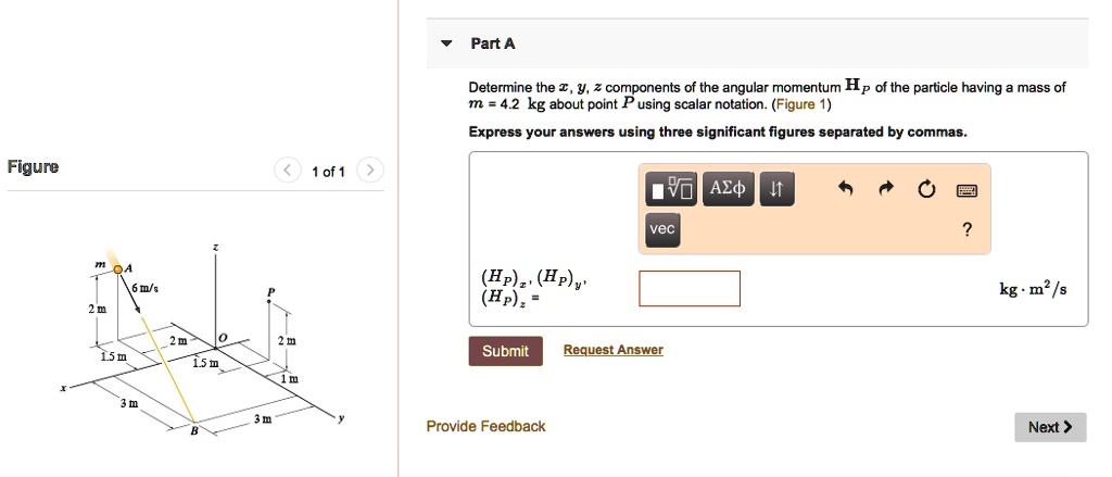 SOLVED: Determine the y components of the angular momentum p of the particle having a mass of m ...
