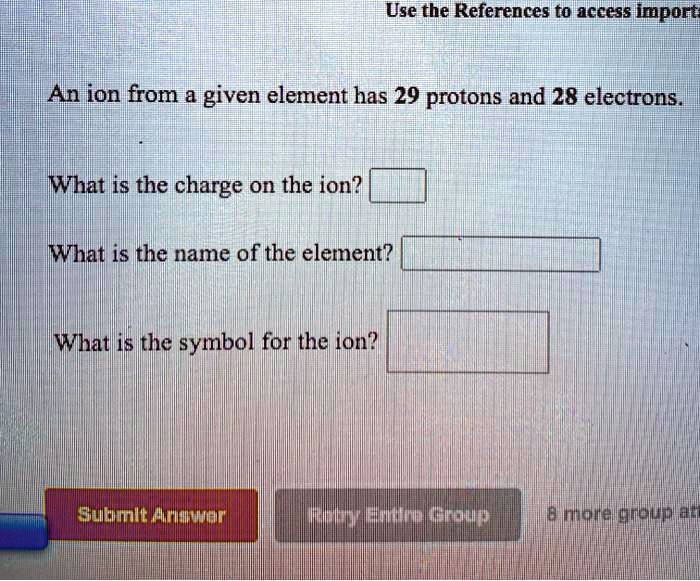 SOLVED: Use the References to access importt Anion from a given element ...