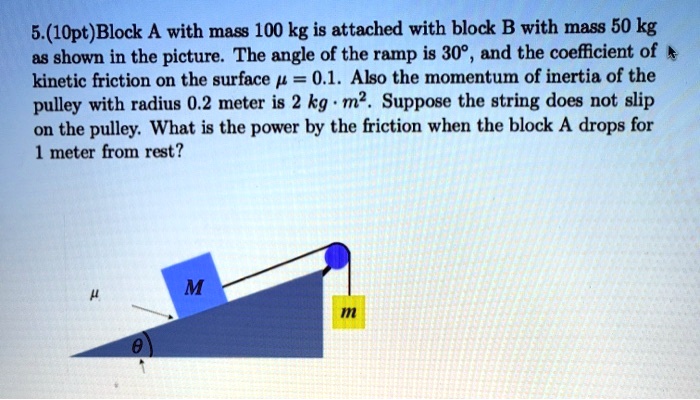 51optblock a with mass 100 kg is attached with block b with mass 50 kg ...