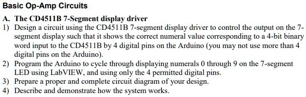 SOLVED: Part 2: Coding in LabVIEW using LINX Basic Op-Amp Circuits A ...