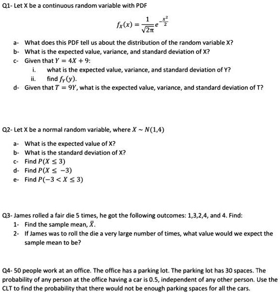 q1 let x be continuous random variable with pdf fxx v2n what does this pdf tell us about the ...