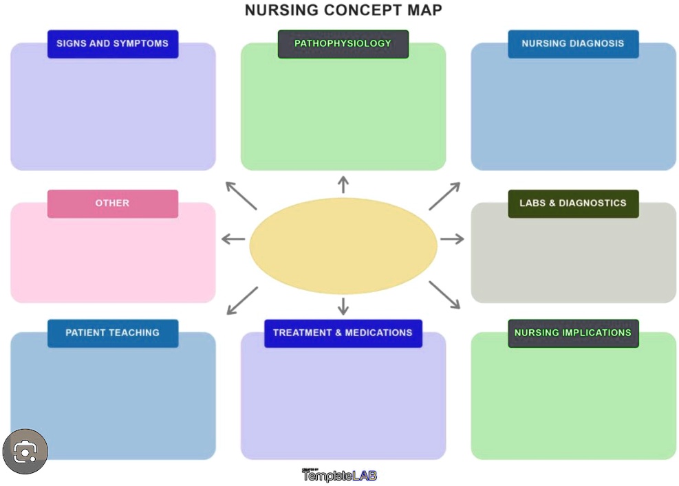 nursing concept map concept map pneumothorax nursing signs and symptoms ...