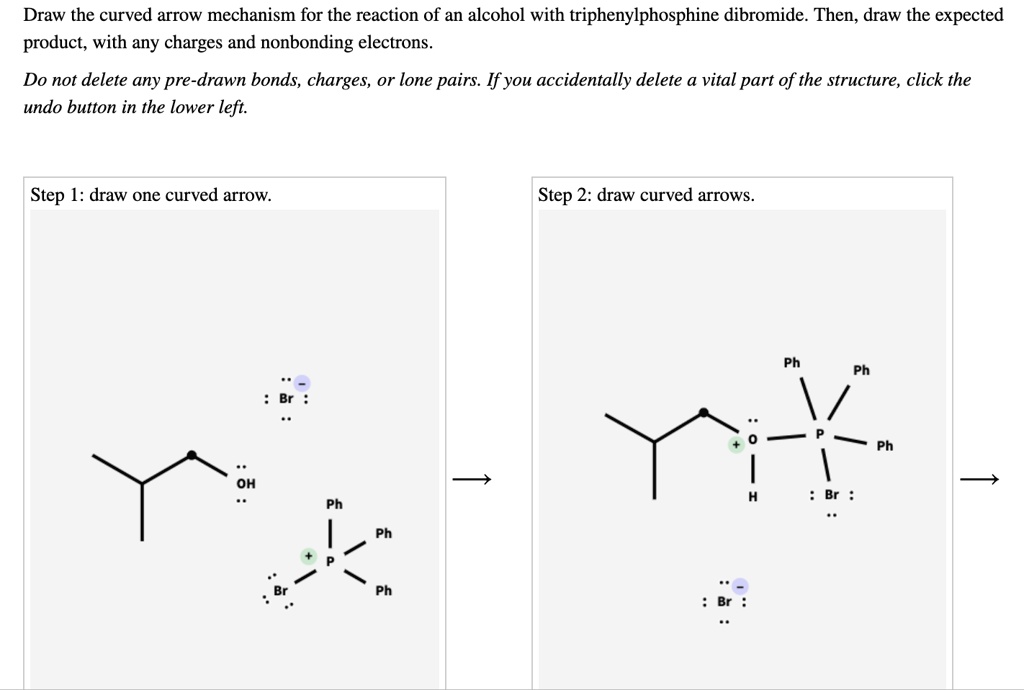 Draw the curved arrow mechanism for the reaction of an alcohol with ...