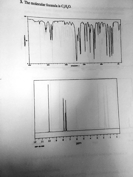 SOLVED: The molecular = formula is CHO