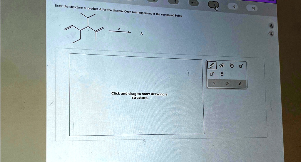 Draw the structure of product A for the thar..... igement of the ...