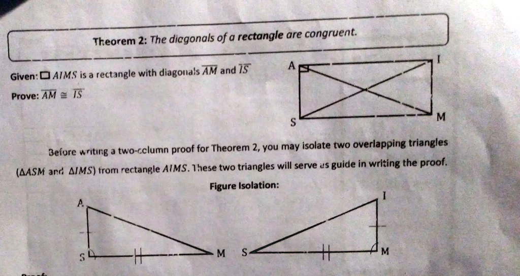 Rectangle Diagonals Are Congruent