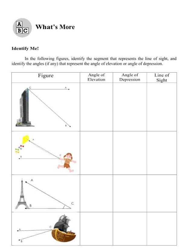 A̅ What's More Identify Me! In the following figures, identify the segment that represents the ...