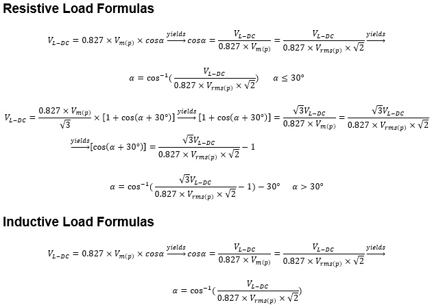 A three-phase half-wave controlled rectifier is connected to a source ...