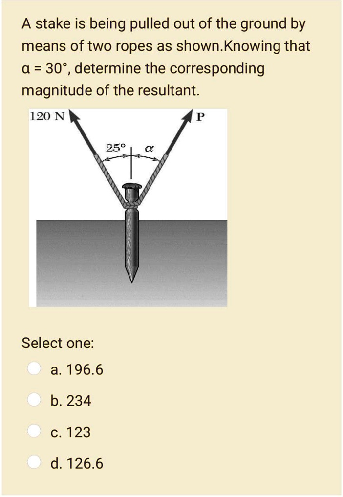 a stake is being pulled out of the ground by means of two ropes as ...