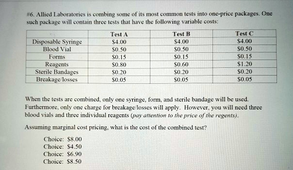 #6. Allied Laboratories is combing some of its most common tests into ...