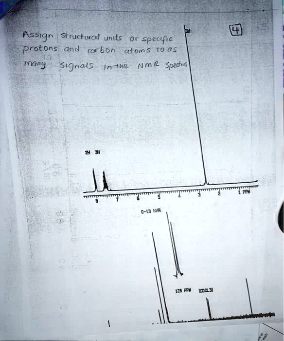 [GET ANSWER] Assign Structural units or specific protons and carbon atoms to as many Signals in ...