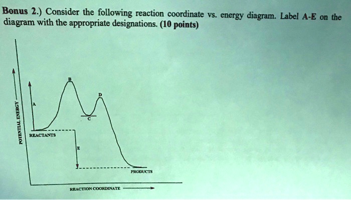 Solved Bonus 2 Consider The Following Reaction Coordinate Vs Energy Diagram Label A E On