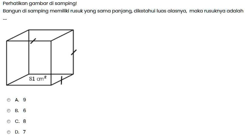 SOLVED: perhatikan gambar dibawah ini bangun di bawah ini memiliki ... SOLVED: perhatikan gambar dibawah ini bangun di bawah ini memiliki ...