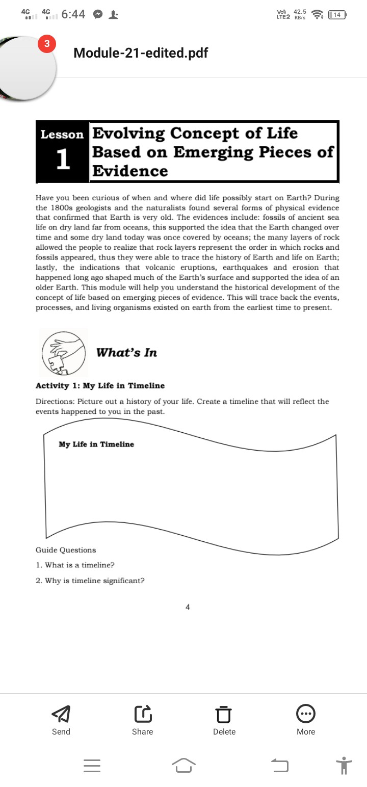 SOLVED: Voî) 42.5 14 3 Module-21-edited.pdf Lesson Evolving Concept of ...