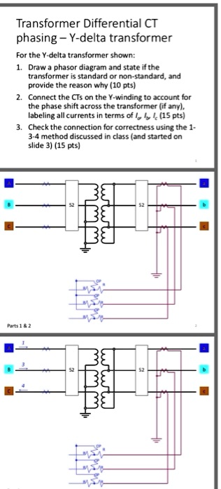 Transformer Differential CT phasing - Y-delta transformer For the Y ...