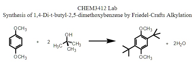 SOLVED: Draw the Reaction Mechanism CHEM3412 Lab Synthesis of 1,4-Di-t ...