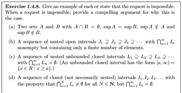 Exercise 148 Give An Example Of Each Or State That The Request Is 
