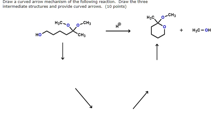 SOLVED: 'Please help solve this orgo problem Draw curved arrow mechanism of the following ...