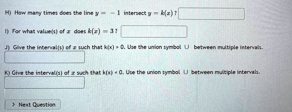 SOLVED: H) How many times does the line y intersect y k(z) ? For what value(s) of € does k(z ...