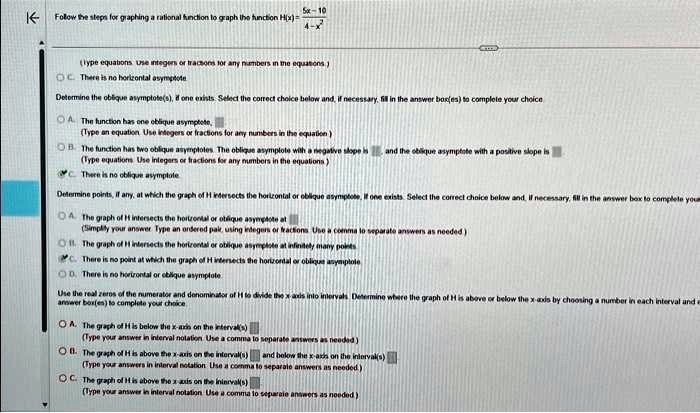 SOLVED: Texts: USE THE REAL ZEROS OF THE NUMERATOR AND DENOMINATOR OF H TO DIVIDE THE X-AXIS ...