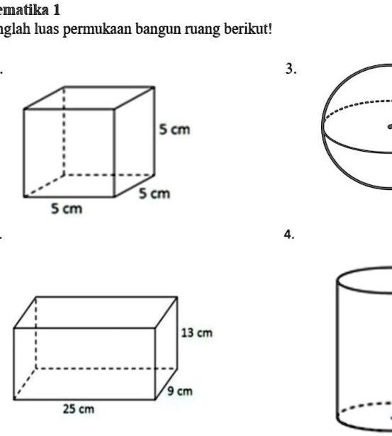 SOLVED: HITUNGLAH LUAS PERMUKAAN BANGUN BETIKUT matika 1 glah luas ... SOLVED: HITUNGLAH LUAS PERMUKAAN BANGUN BETIKUT matika 1 glah luas ...