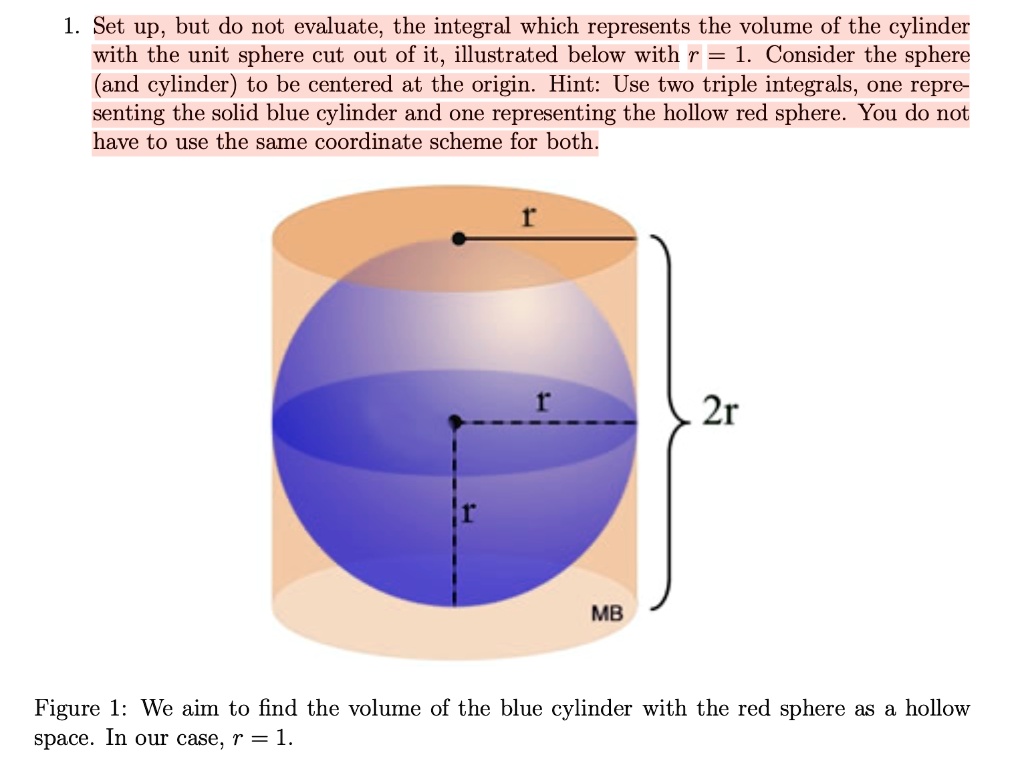 1. Set up, but do not evaluate, the integral which represents the ...