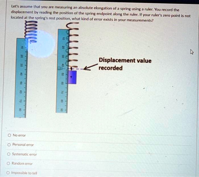 [GET ANSWER] lets assume that you are measuring an absolute elongation ...