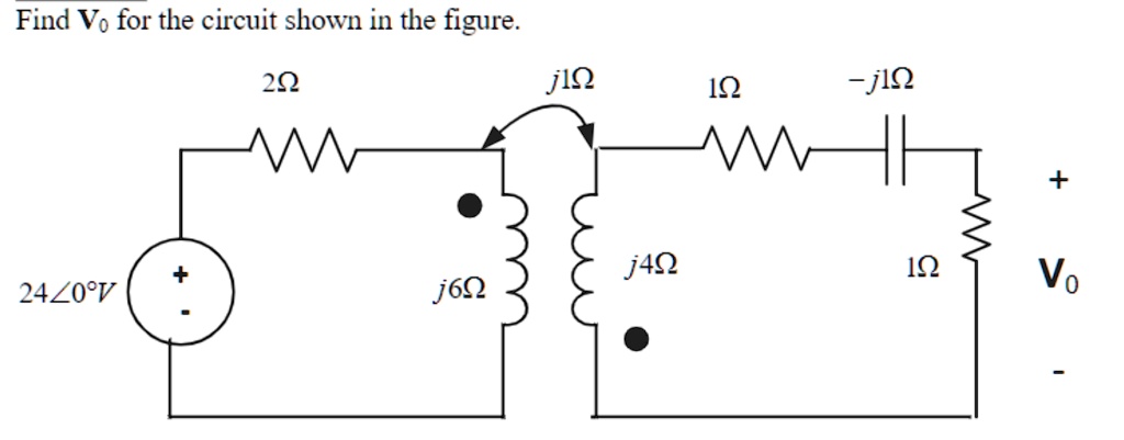 find v0 for the circuit shown in the figure find vo for the circuit ...