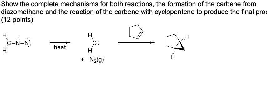 show the complete mechanisms for both reactions the formation of the ...