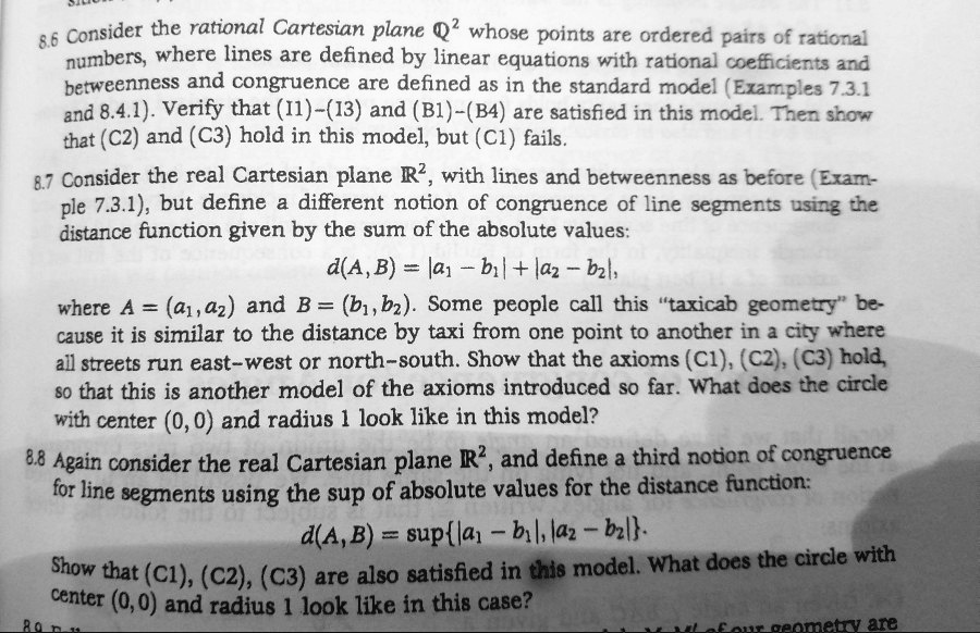 SOLVED: Consider the rational Cartesian plane Q2 whose points are ...
