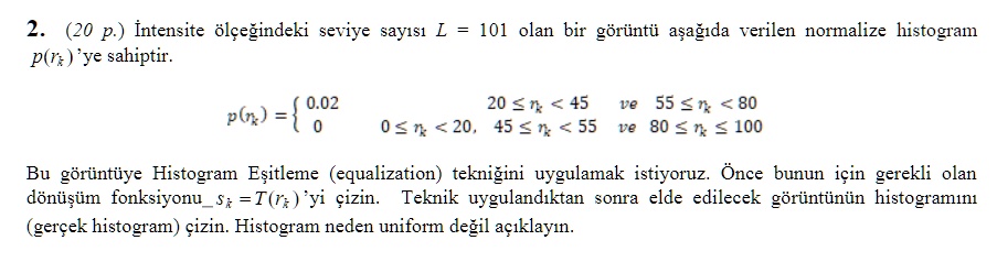 SOLVED: An image with L = 101 levels on the intensity scale has the ...