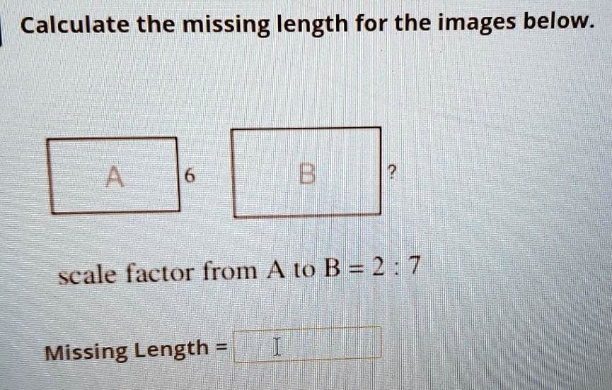 SOLVED: Calculate the missing length for the images below. A LU scale ...