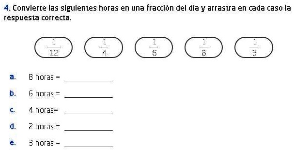 SOLVED: AYUDAAAAAAAAAAAAAAAAAAAAAA 4. Convierte las siguientes horas en ...