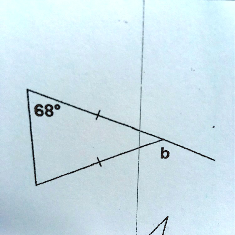 SOLVED: 'Determine the measure of the unknown labeled angles in the diagram above 689 b'